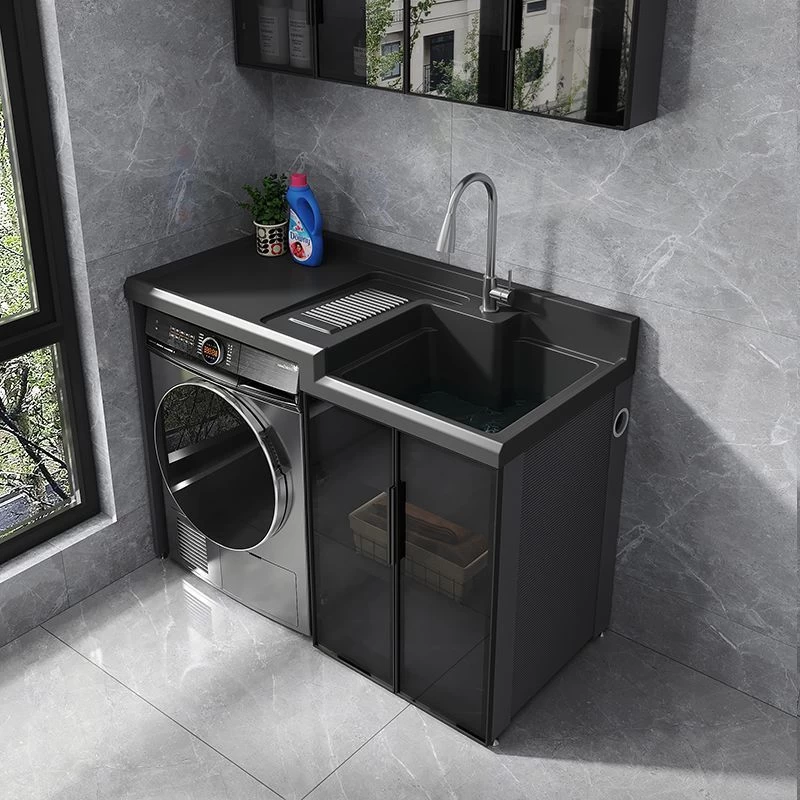 Buy Combination Space Aluminum Laundry Cabinet Sink Washbasin ...