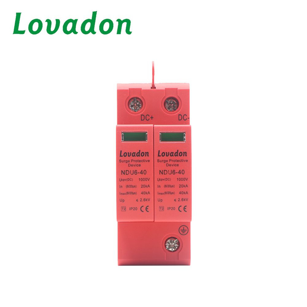 Buy Red Color 500v Appliance Surge Protector Pv Solar Lightning Surge Protectors from YUEQING ...