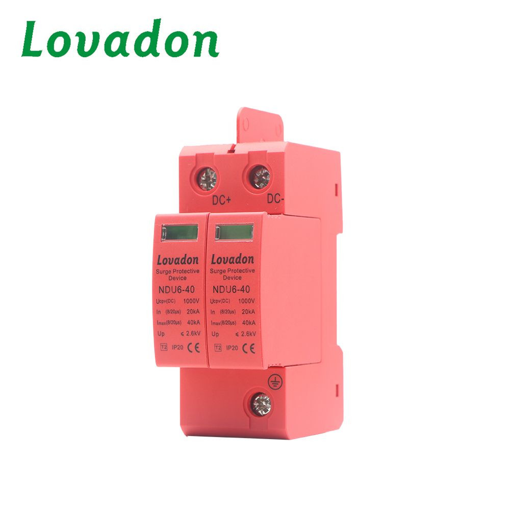 Buy Red Color 500v Appliance Surge Protector Pv Solar Lightning Surge Protectors from YUEQING ...