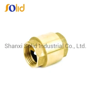 Buy 1/2 Inch Npt Vertical In-line Spring Loaded Brass Check Valve from ...
