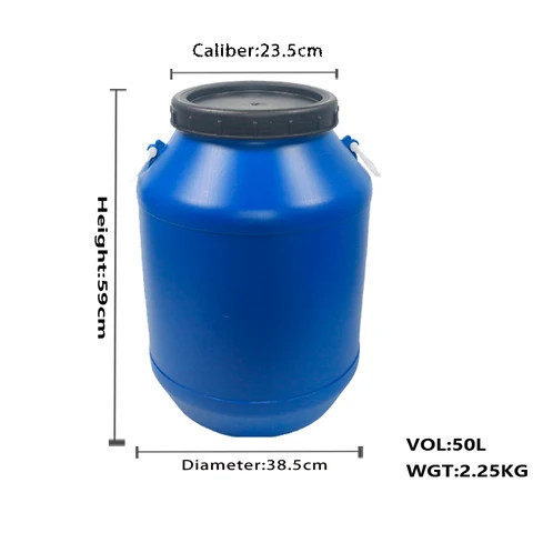 Buy 13 Gallon Large Diameter Blue Plastic Bucket With Thread from ...