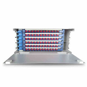 Buy 19' Rack Mount Odf 24 Core Pigtail Frame Fiber Optic Patch Panel Sc ...