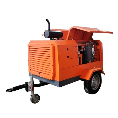 Buy 215cfm Portable Diesel Engine Driven Screw Air Compressor For ...