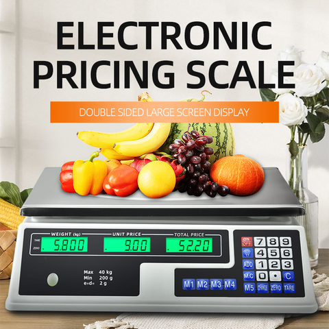 Buy 40kg Price Computing Scale Electronic Digital Balance Weighing ...