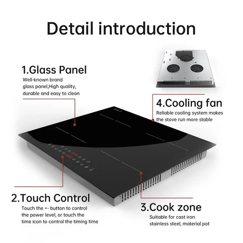 Buy 6800w Induction Cooker Ventilation System 220v Induction Range ...