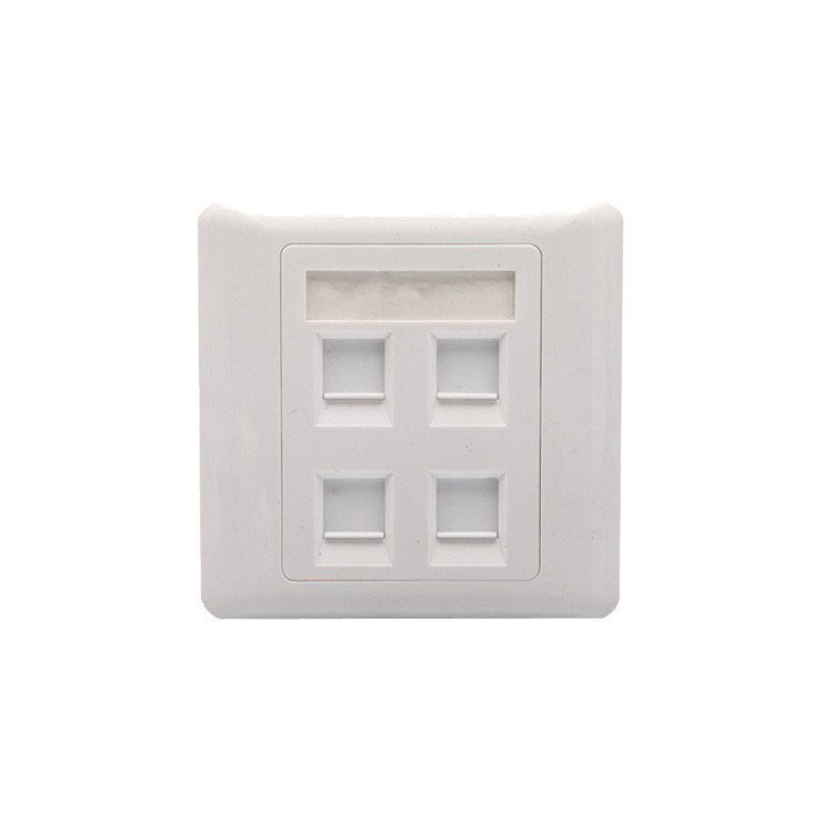 Buy 86*80 Cat5e Cat6 Rj45 Network Faceplate Cat6 Face Plates from ...