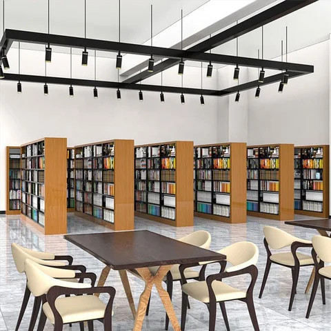 Buy Book Shelf Double Sided Reading Room Bookstore Rack Library ...