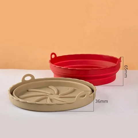 Buy Chengke Hot Reusable Air Fryer Silicone Baking Pan Sunflower Fryer ...