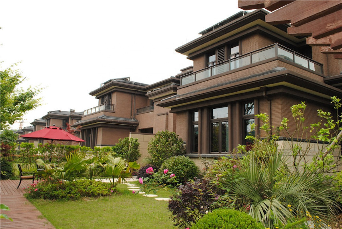 Buy Chocolate Color Facade Villa Exterior Stone Wall Cladding Ceramic ...