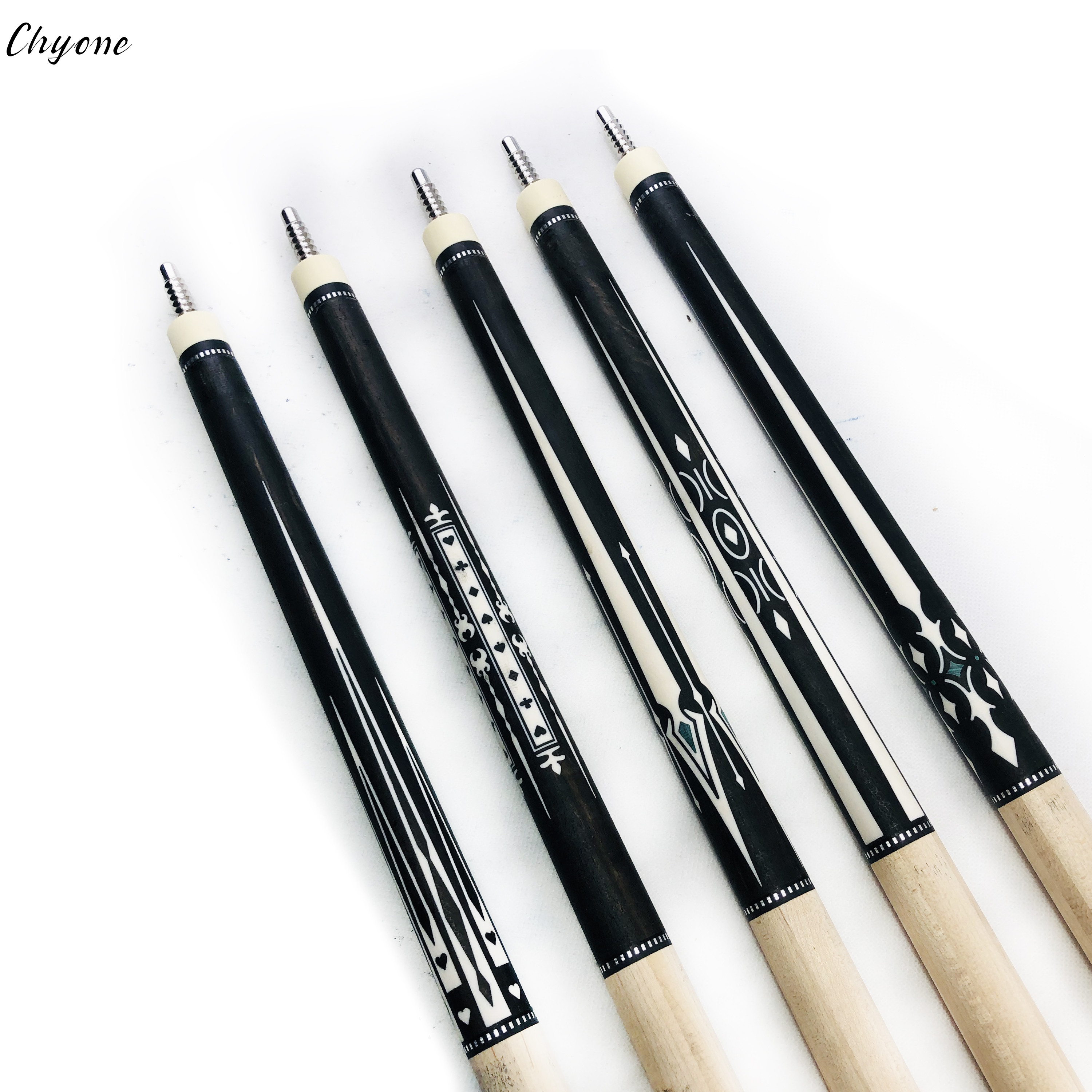 Buy Chyone Custom Half-finished Inlay Pool Cue Radial Joint Square Core ...
