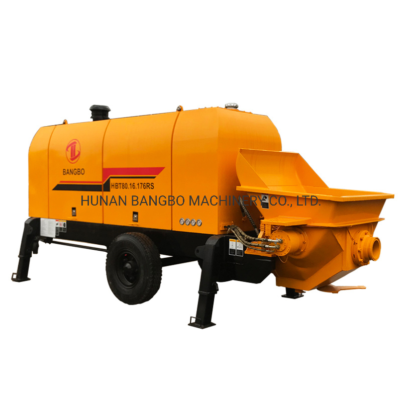Buy Construction Machinery Portable Stationary Concrete Trailer Pump ...