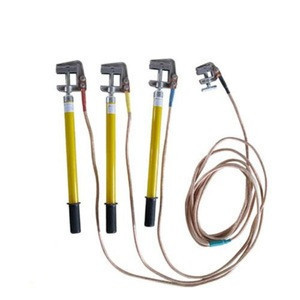 Buy Copper Grounding Safety Earthing Device Earth Wire Set And Clamp ...