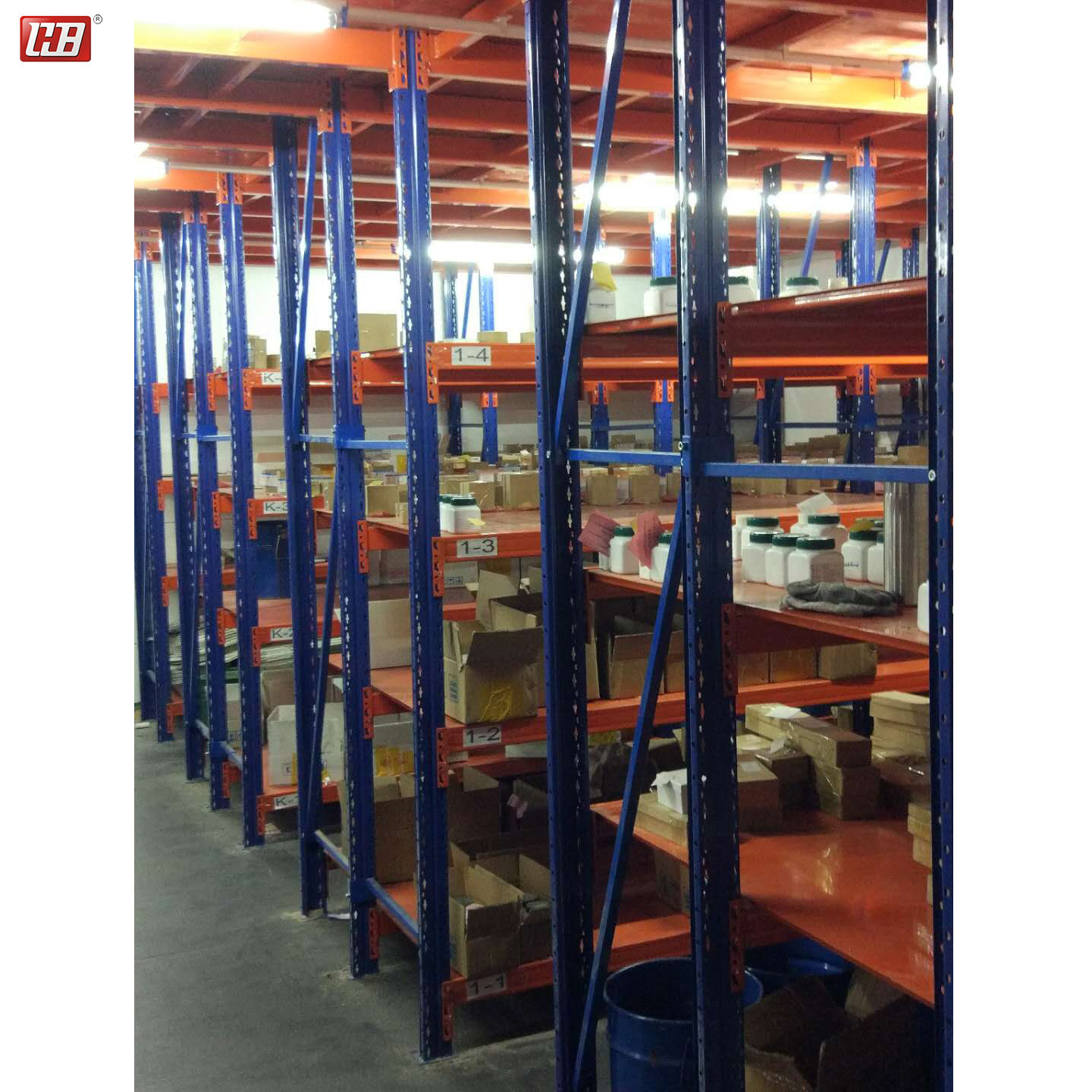 Buy Cross-beam Adjustable Metal Storage Racking Warehouse Shelves ...