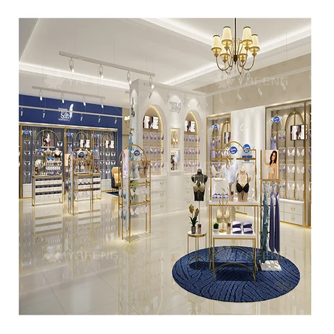Buy Fashion Metal Wooden Display Stand Interior Design Store Display ...