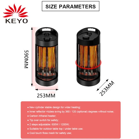 Buy Fast Heating Electric Heater Indoor And Outdoor Adjustable Modes ...