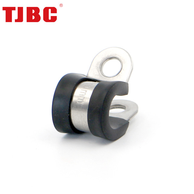 Buy Feeder Cable Clamp Rubber Lined Cushioned P Type Clips Cable Clamp ...
