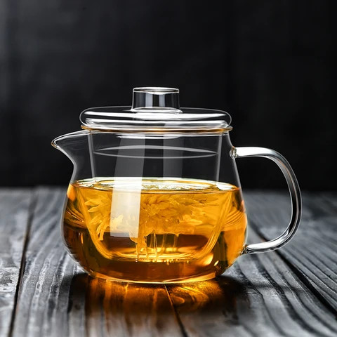 Buy Glass Teapot With Removable Infuser High Temperature Resistance ...
