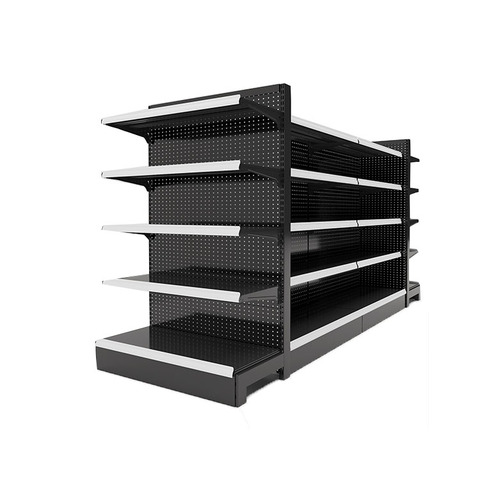 Buy Heavy Duty Supermarket Metallic Shelves Store Display Racks Gondola ...