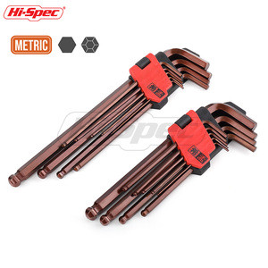 Buy Hi-spec 9pc S2 Allen Key Set Hex Ball End Wrench Universal ...