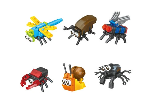 Buy Insects Fun Capsule Blind Egg Small Particle Building Blocks Diy ...