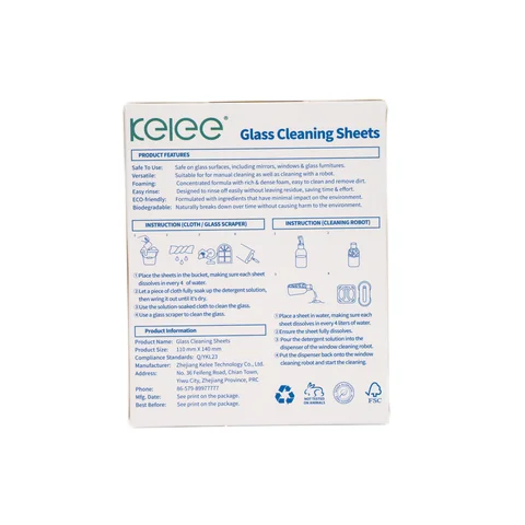 Buy Kelee Disposable Glass Surface Cleaner Paper Window Clean Sheets ...