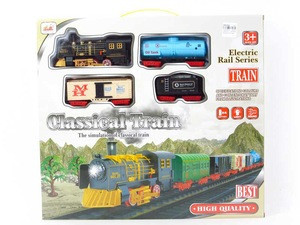 Buy Kids Toys Electric Railway Classic Train Toys With Light And Music ...
