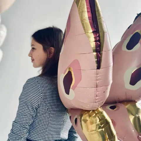 Buy Large Pink Inflatable Butterfly Wing Balloon Angel Wings Decoration ...