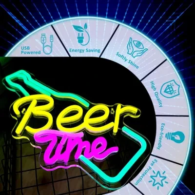 Buy Led Beer Lights Neon Signs For Man Cave Decor from Ningbo Weixin ...