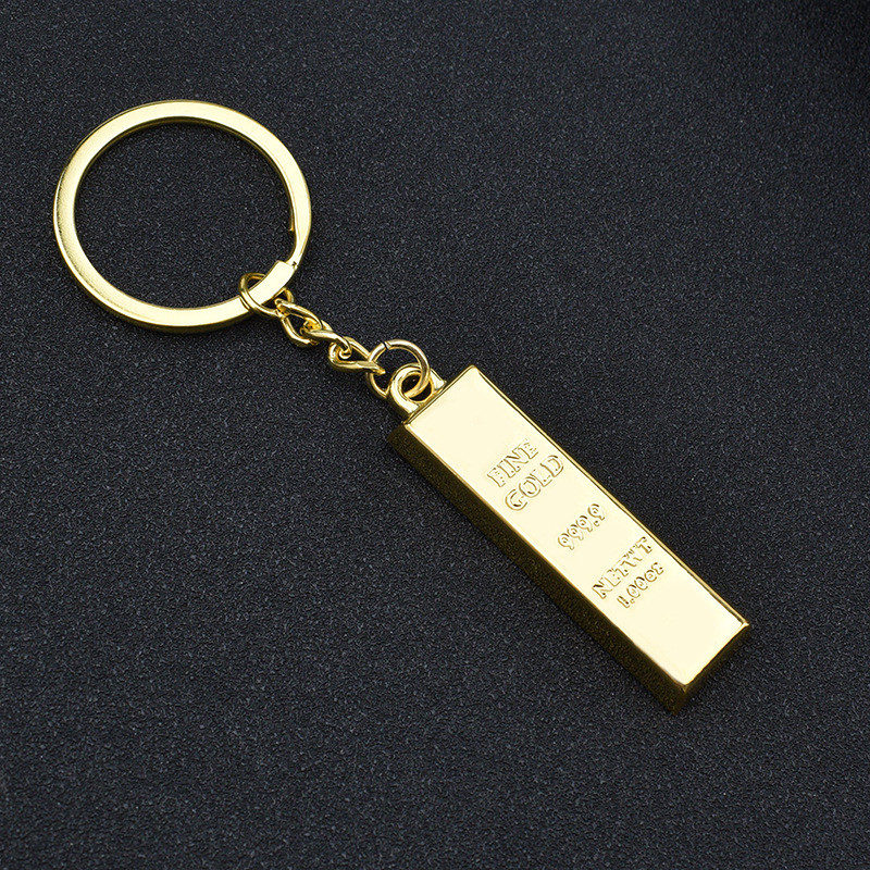 Buy Metal Keychain Gold Keychain Gold Bar Keychain Can Be Customized ...