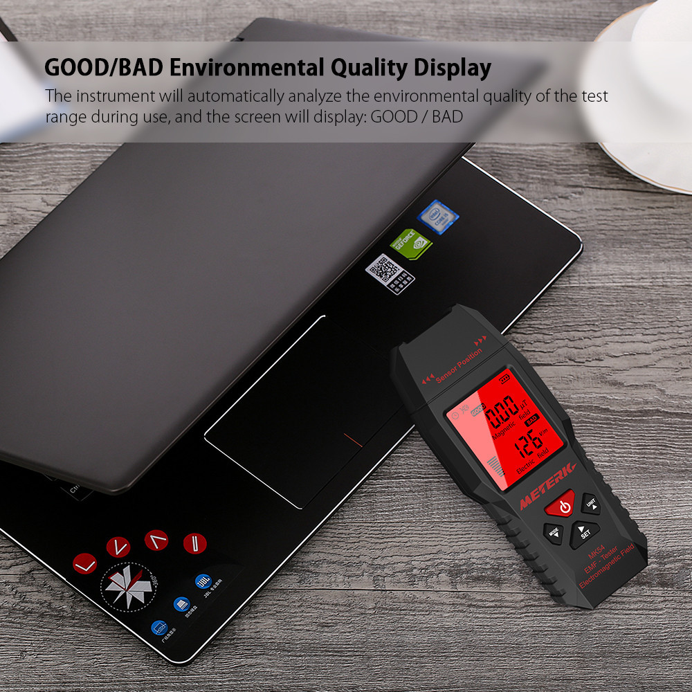 Buy Meterk Mk54 Emf Tester Handheld Mini Digital Lcd Emf Detector ...