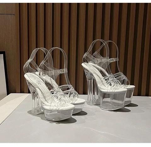 Buy New Design Summer Platform Shoes 14 Cm High Heels Stiletto Sandals ...