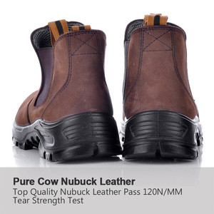 Buy Nubuck Leather No Lace Safety Boots,work Shoes No Lace from ...
