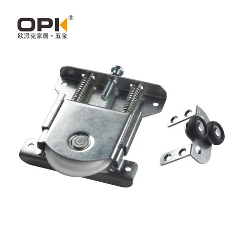 Buy Opk-01238 Furniture Hardware Silver Colour Sliding Door Pulley ...