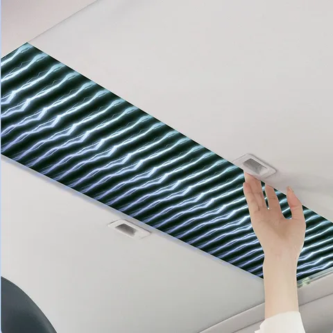 Buy Retractable Glass Roll Roof Sunshade Roller Sunroof Top Window ...