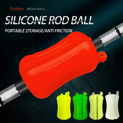 Buy Silicone Fishing Rod Accessories Portable Rubber Fishing Pole Clip ...