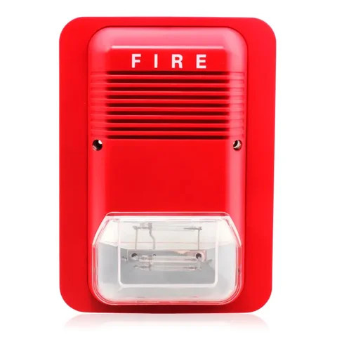 Buy Stable Quality Fire Alarm Bell Sound And Light Strobe Fire Alarm ...