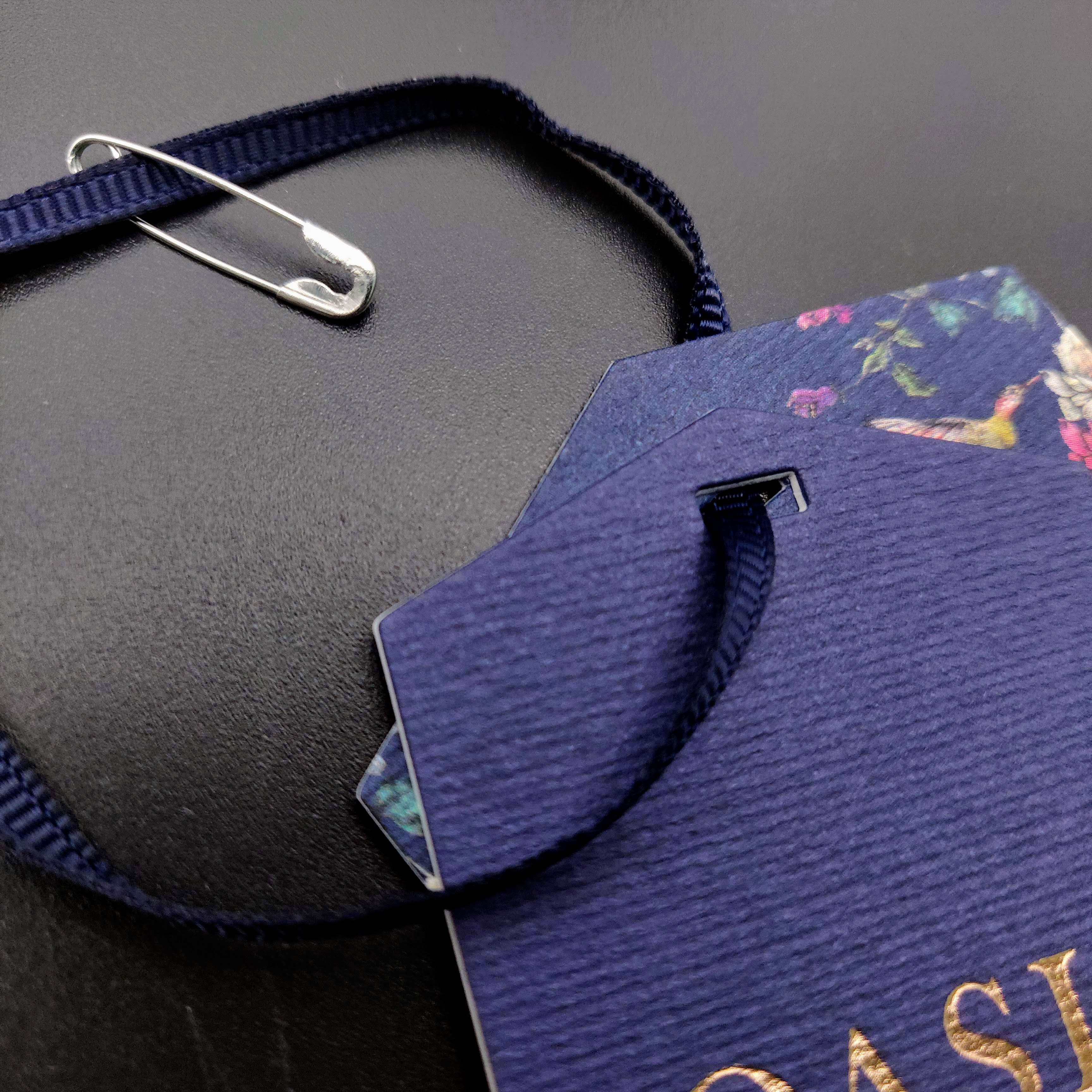 Buy Textured Cardboard Swing Ticket Hangtag With Bronze Foiled And ...