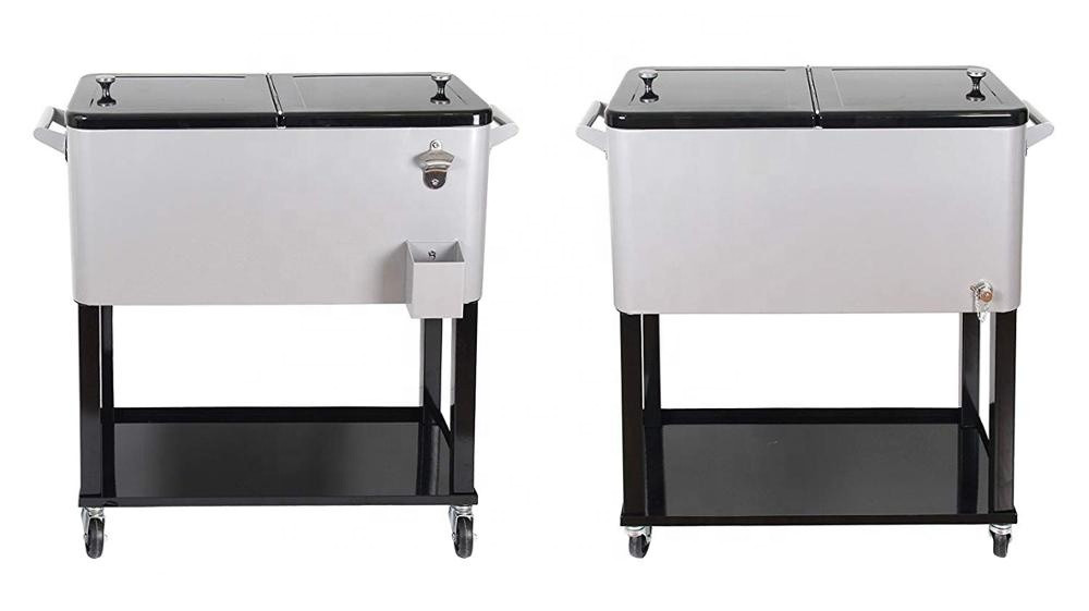 Buy Trinity Steel Solar Cooler Box Table With Shelf from Dongrun ...