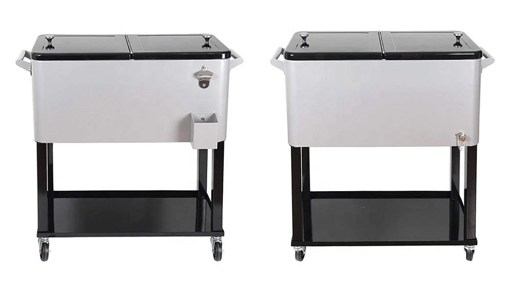 Buy Trinity Steel Solar Cooler Box Table With Shelf from Dongrun ...