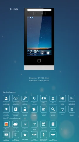 Buy Tuya 8-inch Android Touch Screen Ip Intercom Video Door Phone For ...