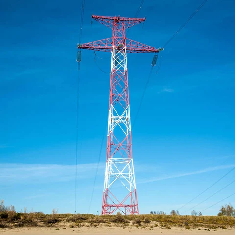 Buy Various Voltage Steel Lattice Angular Tower 13.2kv To 1100kv For ...