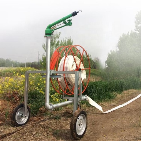 Buy Water Turbine Driving Farm Reel Cart Sprinkler Irrigation Machine ...