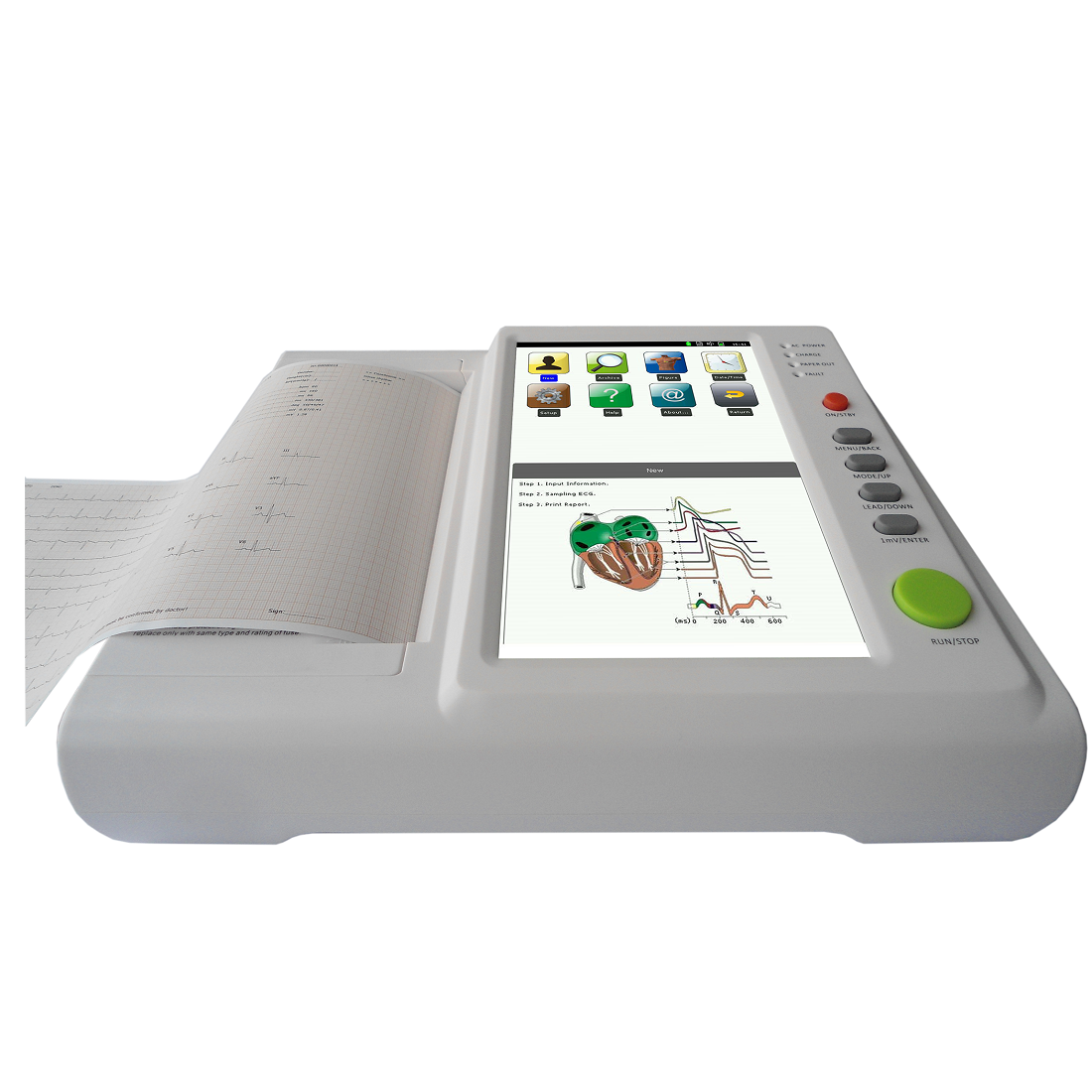 Buy Medical Use Handheld Device 12 Channels Electrocardiograph Ecg ...