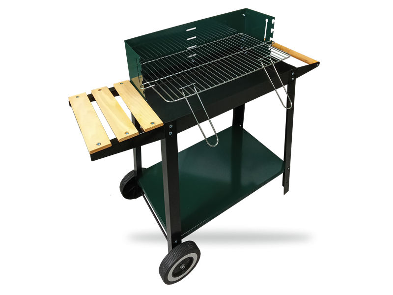 Buy 21” Rolling Trolley 5-ways Charcoal Bbq Grill Set (vk03-628w) from ...