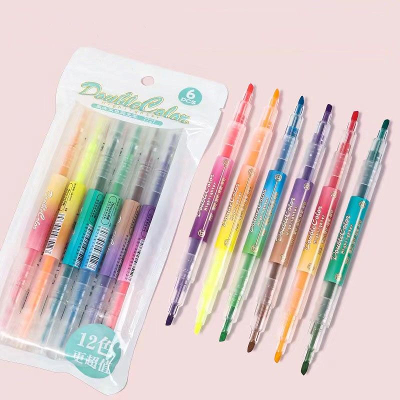 Buy Two Color Double Ended Highlighter from Yiwu Xinke Stationery Co ...