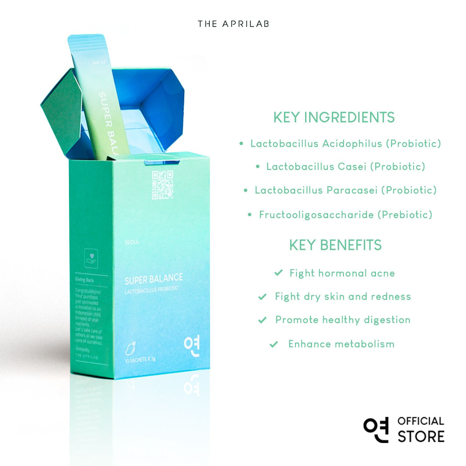 Buy The Aprilab | Super Balance — Korean Beauty Probiotic & Prebiotic (korean Supplement Powder ...