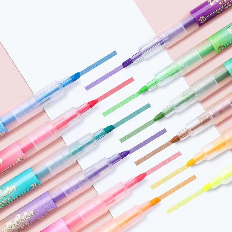 Buy Two Color Double Ended Highlighter from Yiwu Xinke Stationery Co ...
