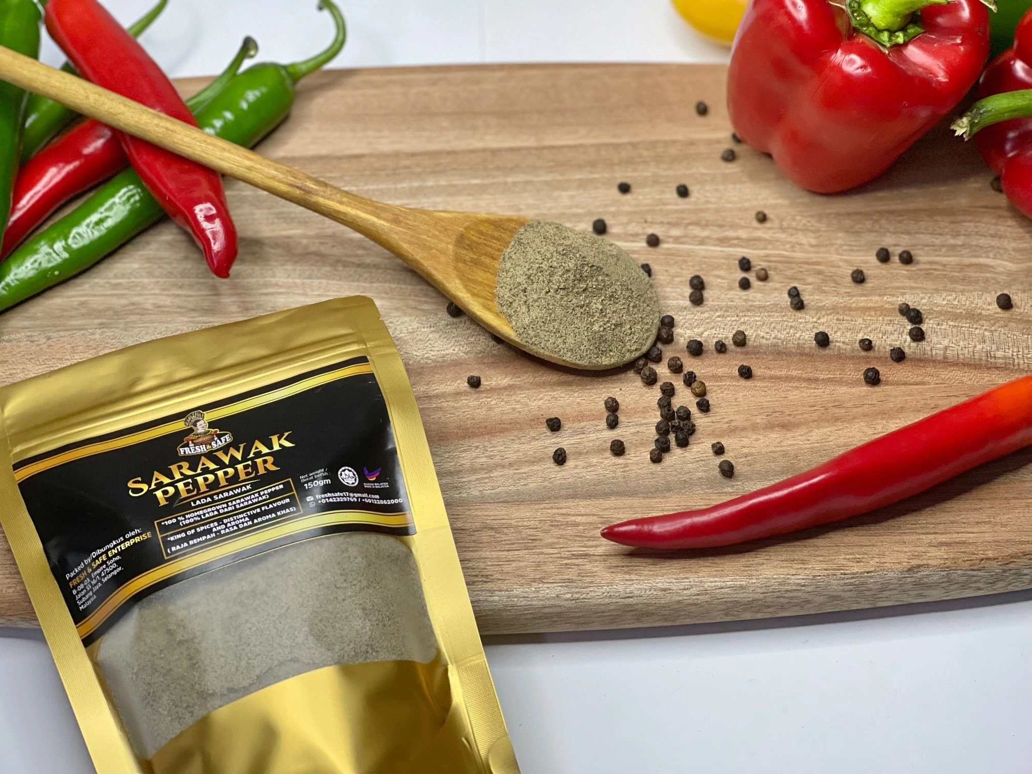 Buy Sarawak Black Pepper Powder from FRESH & SAFE ENTERPRISE, Malaysia ...