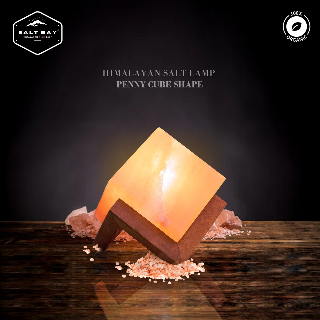 Buy Himalayan Pink Salt Penny Cube Shape Lamp from Salt Bay LLC ...