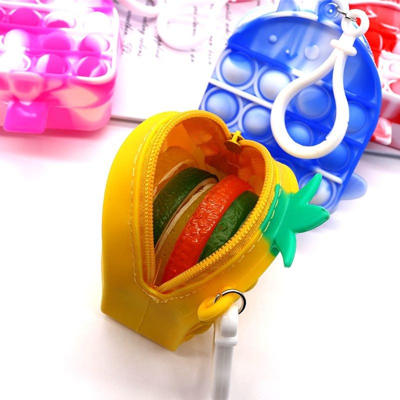 Buy Autism Stress Relief Coin Storage Bags Sensory Wallet Silicone ...